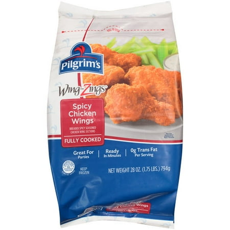 Pilgrim's Wing Zings Spicy Chicken Wings, 28 oz - Walmart.com