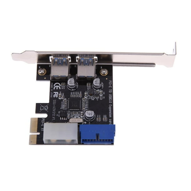 Externo 2 Puertos USB 3.0 + Conector Interno 19 Pines para Tarjeta PCIe ...