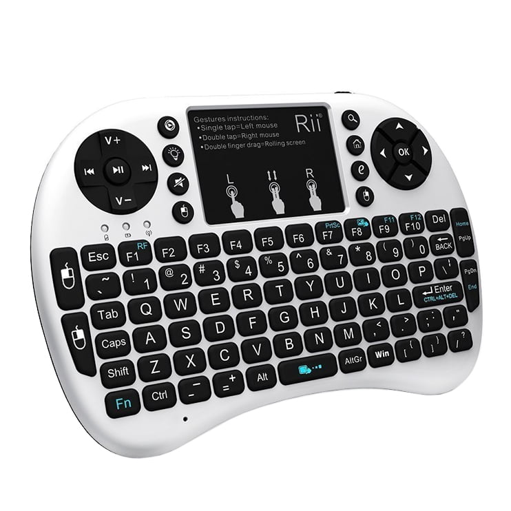 Updated 2017 Backlit Rii I8 2 4ghz Mini Wireless Keyboard With Touchpad Mouse Led Backlit