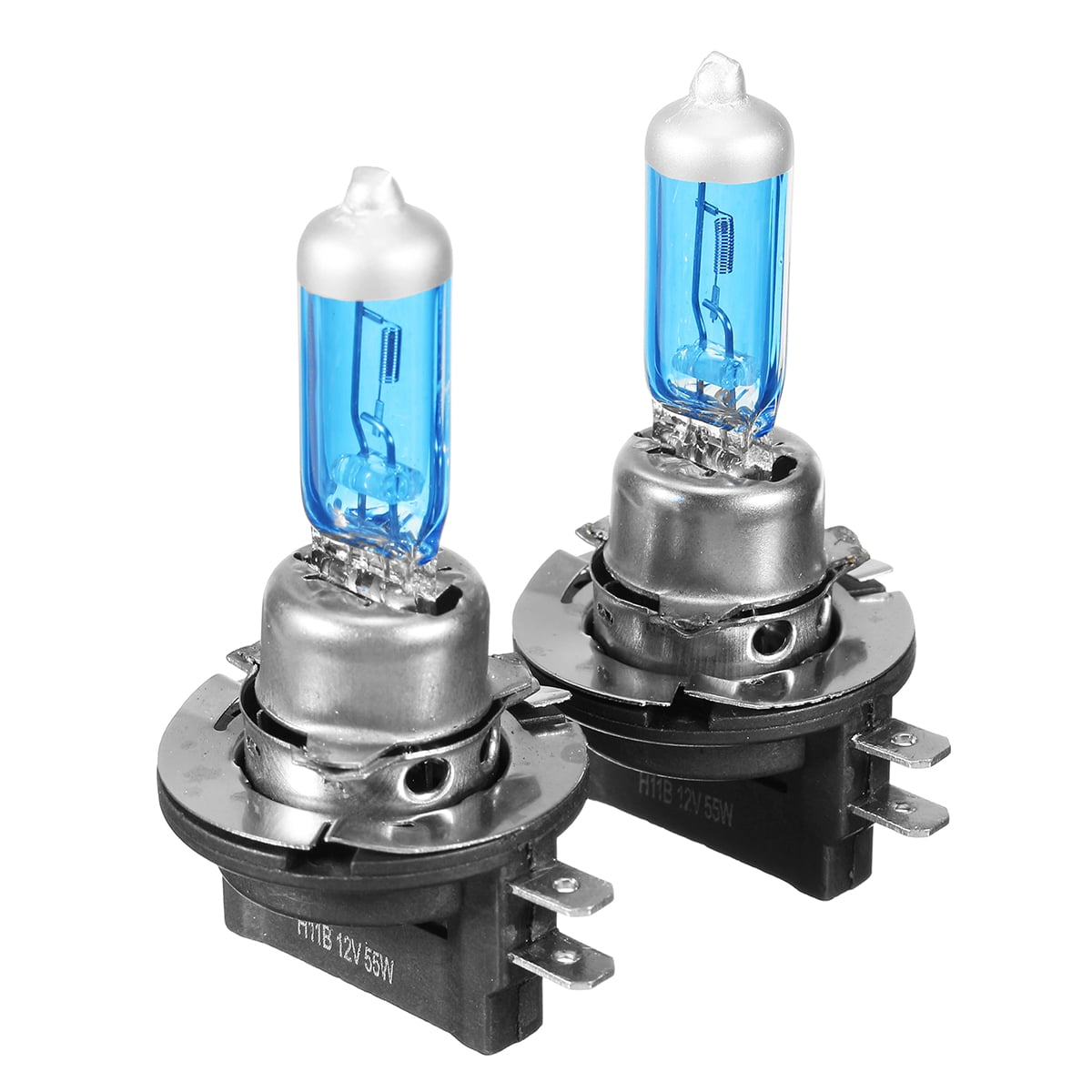 2x High Power H11B 55W 5500K Haolgen Headlight Fog Light Bulb White ...
