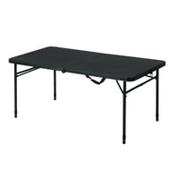 Mainstays 4-ft Fold-in-Half Adjustable Folding Table
