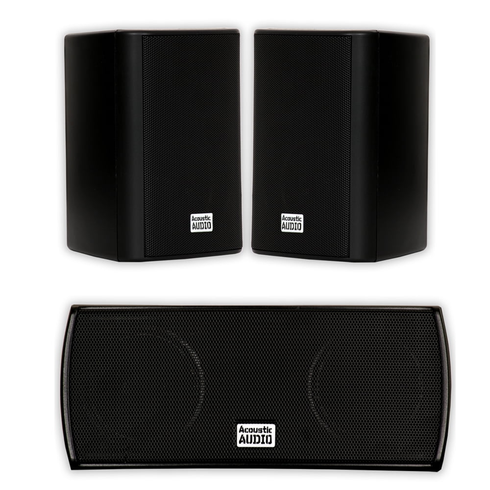 Acoustic Audio AA351B and AA32CB Mountable Indoor Speakers Home Theater ...