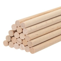 Uxcell Wooden Dowel Rods Wood Sticks Round Wooden Dowels Rod for DIY ...
