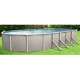 Lake Effect Pools Impressions 12' x 18' Oval 48" Resin Protected Steel ...