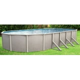 Lake Effect Pools Impressions 12' x 18' Oval 48" Resin Protected Steel ...