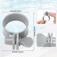 Adjustable Plastic Pool Hose Clamps for 1.25-1.5 Inch Above Ground ...