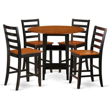 Vancouver rectangular round corner dining table with 17 in self storage ...