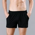 HEVIRGO Soutong Sollid Color Men Underpants Side Pockets Comfy Elastic ...