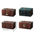 Elegant Wooden Storage Trunk for Coin and Keepsakes Antique Jewelry Box ...