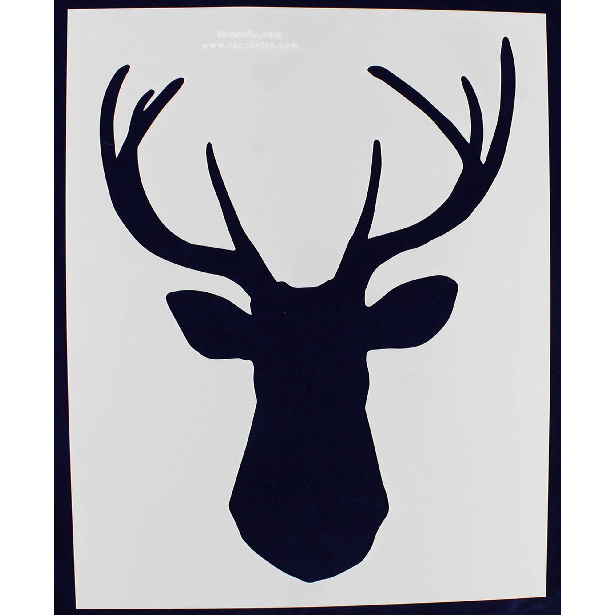 Deer Head Stencil Template