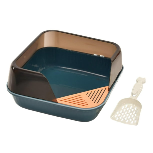 STARTIST Opening Cat Litter Tray Cat Litter Container Nonstick ...