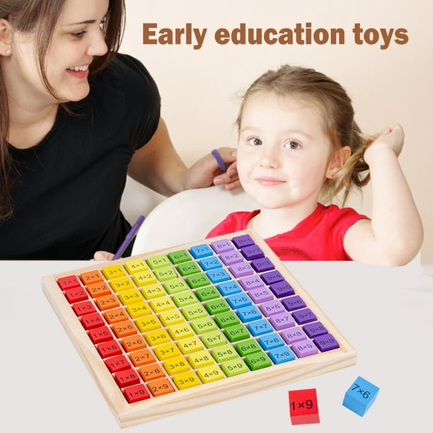 Peggybuy Multiplication Table Montessori Toys Math Arithmetic Teaching ...