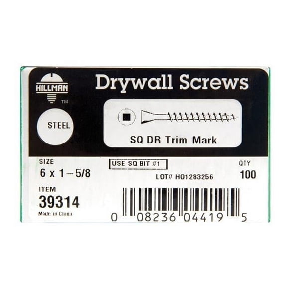 Hillman #6 x 1-5/8 In. Square Trim Cabinet Screw (100 Ct.) 39314 ...