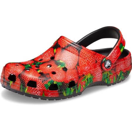 Crocs Unisex Classic Hyper Real Clog, Red/Black, 5 US Men | Walmart Canada