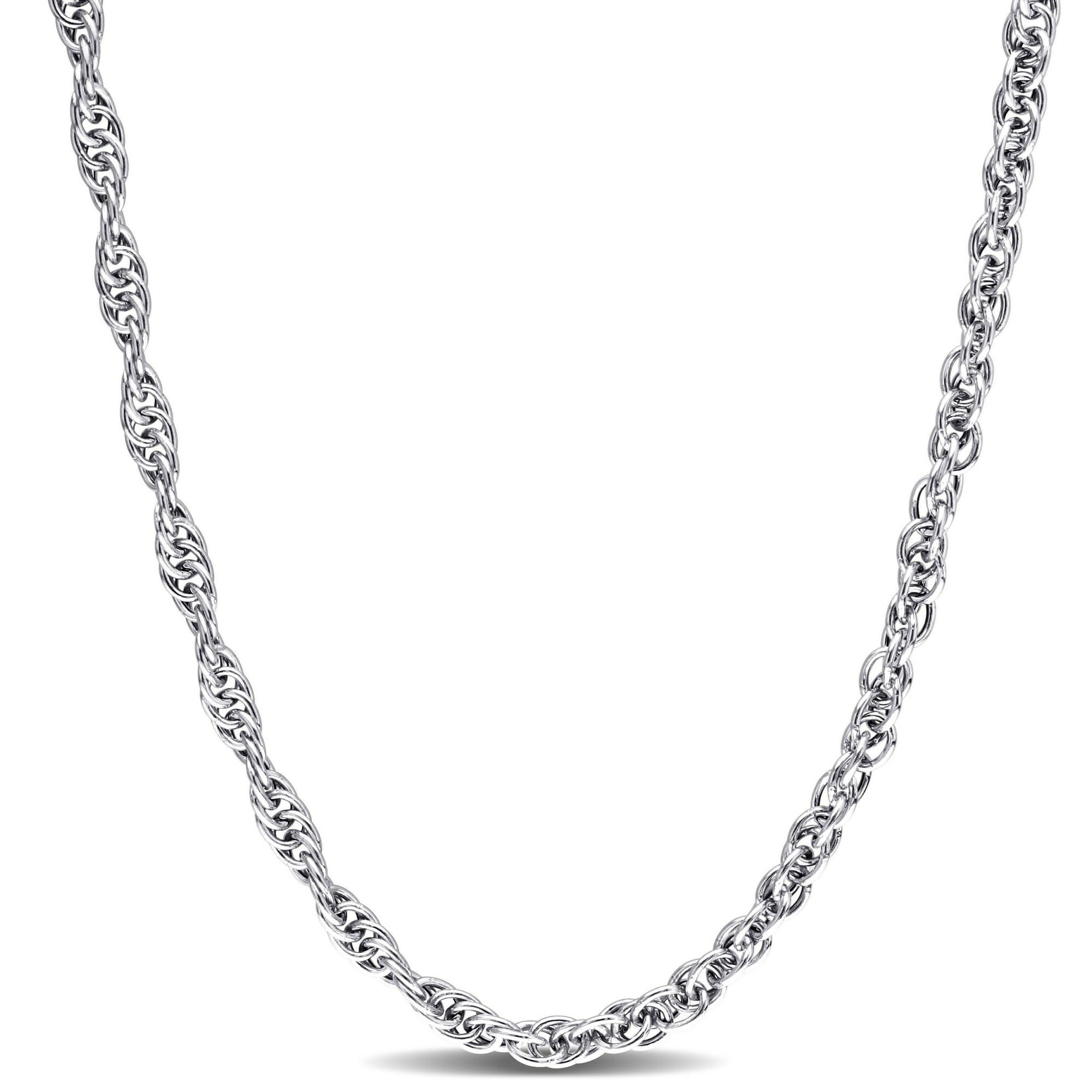 Click here for Miabella Sterling Silver Singapore Chain Necklace prices