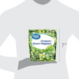 Great Value Chopped Green Peppers, 10 oz Frozen Vegetables for Cooking ...