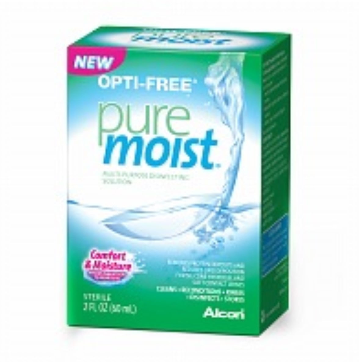 OPTI-FREE Pure Moist Multi-Purpose Disinfecting Solution 2 oz (Pack of ...