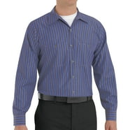 Red Kap Men's Long Sleeve Industrial Work Shirt - Walmart.com