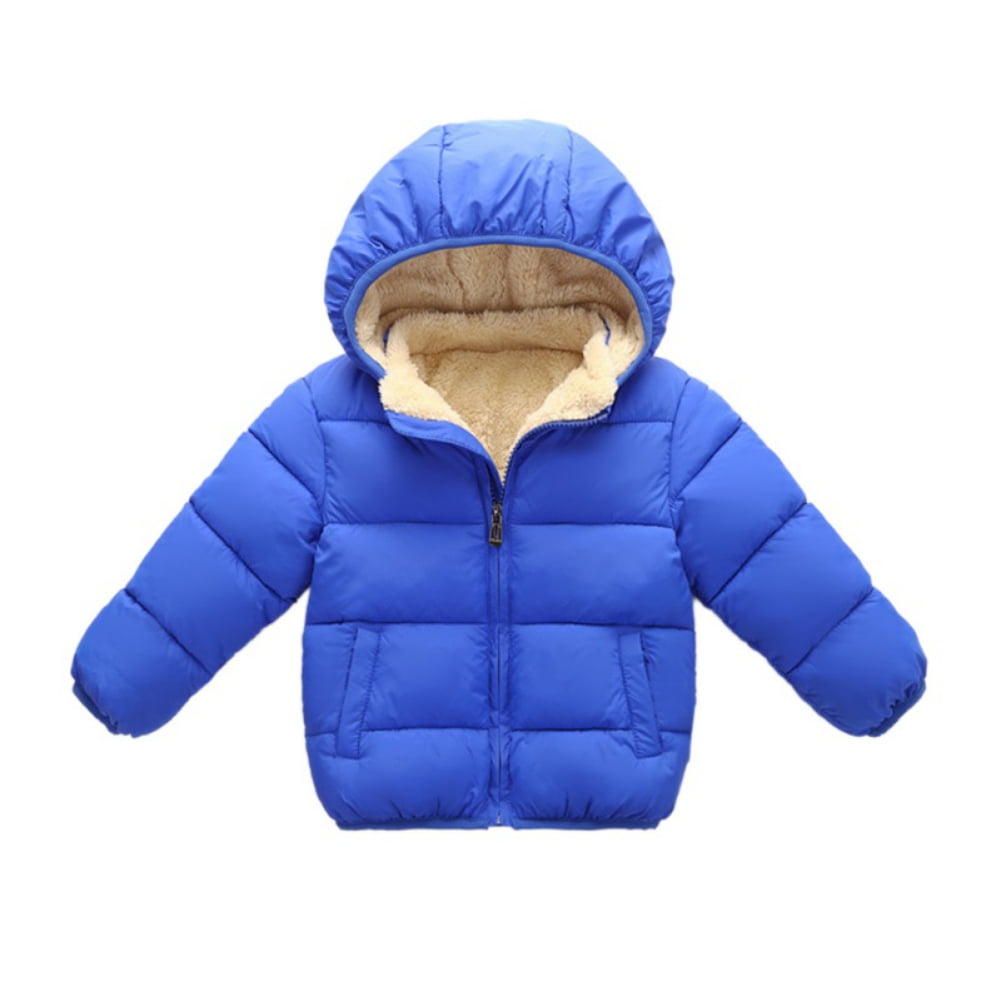 Winter Children Kid's Boy Girl Warm Hooded Jacket Coat Cotton-padded Jacket Parka Overcoat Thick ...