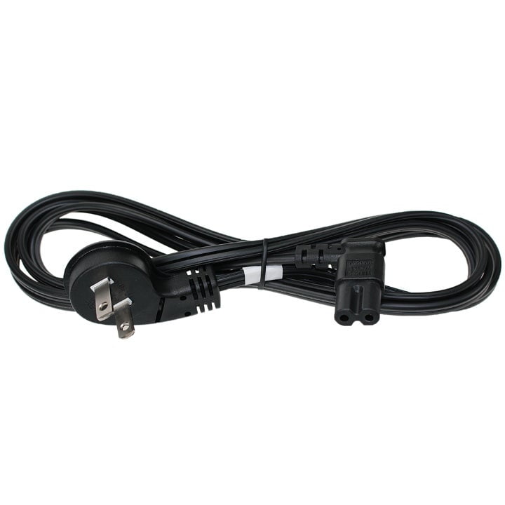 SF Cable NEMA 1-15P to C7 Low Profile Angle Non-Polarized Power Cord, 6 ...