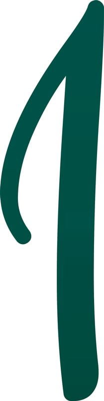 Acrylic Letter I Script, 3'' Tall Frosted Teal Alphabet Craft, Color ...