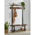Alaterre Furniture Pomona 48 in. Entryway Hall Tree with Bench, Shelves ...