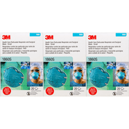 3M N95 NIOSH Small Dust Face Respiratory Particulate Respirators, 10 ...