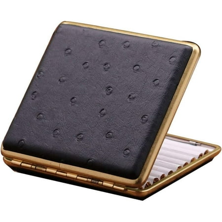 Leather Cigarette Case Ultra Thin Portable Men's Advanced Anti Pressure ...