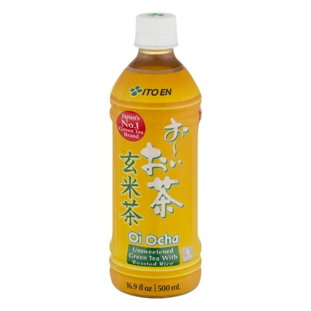 Ito En Oi Ocha Unsweetened Green Tea With Roasted Rice, 16.9 Fl Oz, 1 ...