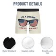 Men's Boxer Briefs with American Flag Sunglasses Design - ' It's A GOOD ...