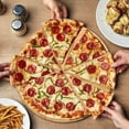 16" Bamboo Pizza Cutting Board Double-Sided Round Large Pizza Server ...
