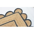 Free Shipping! KLAVATE Natural Jute Hand Braided Scalloped Area Rug ...