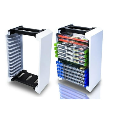 DERCLIVE Universal Game Storage Tower – Stores 36pcs Video Game Discs ...