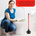 6 Pcs Toilet Plunger Bulk Heavy Duty Rubber Plug for Bathroom Suction ...