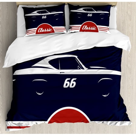 Man Cave Duvet Cover Sets, Classic Vintage Sports Car Muscle Vehicle ...