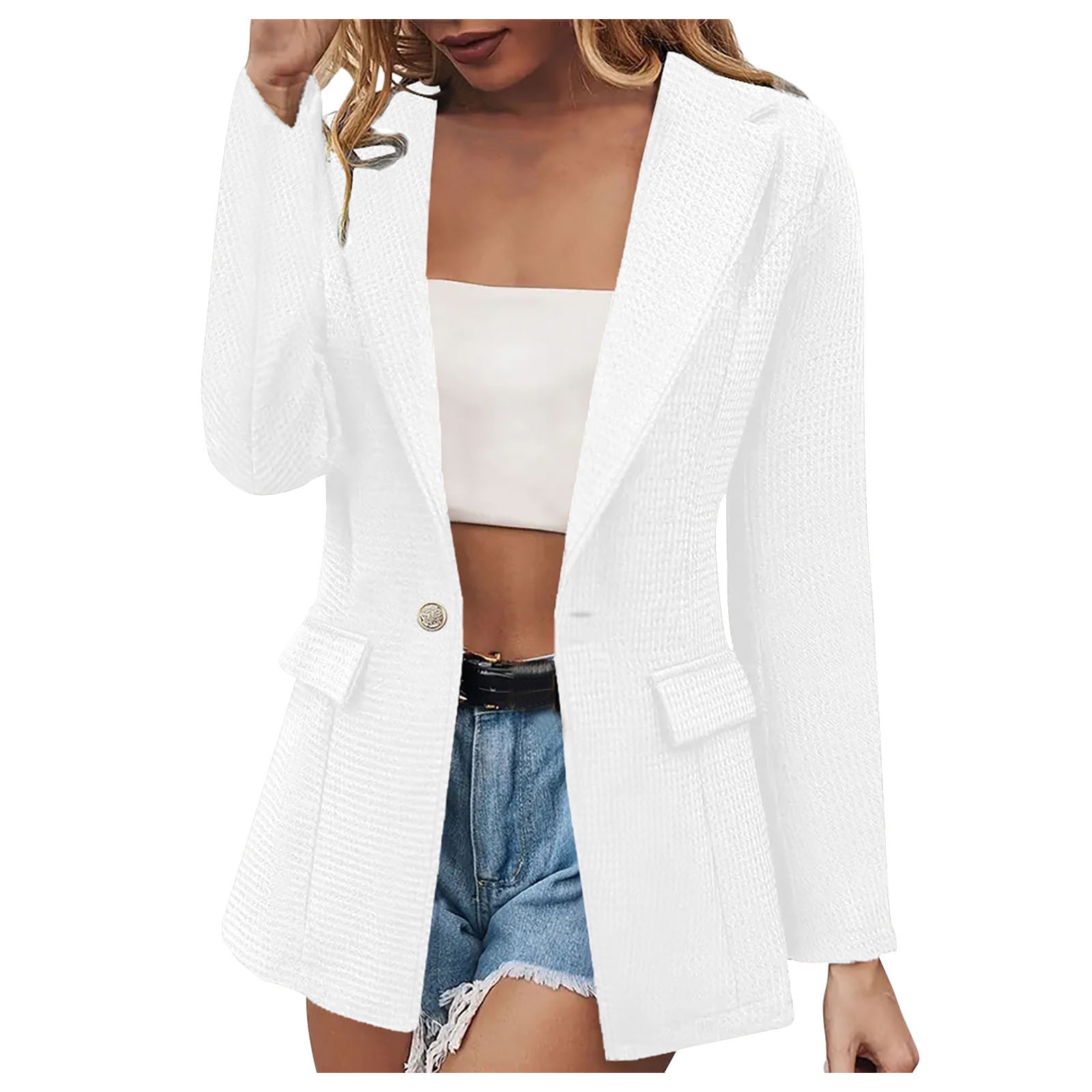 Click here for Unbranded Womens Casual Lightweight Blazer Open Fr... prices