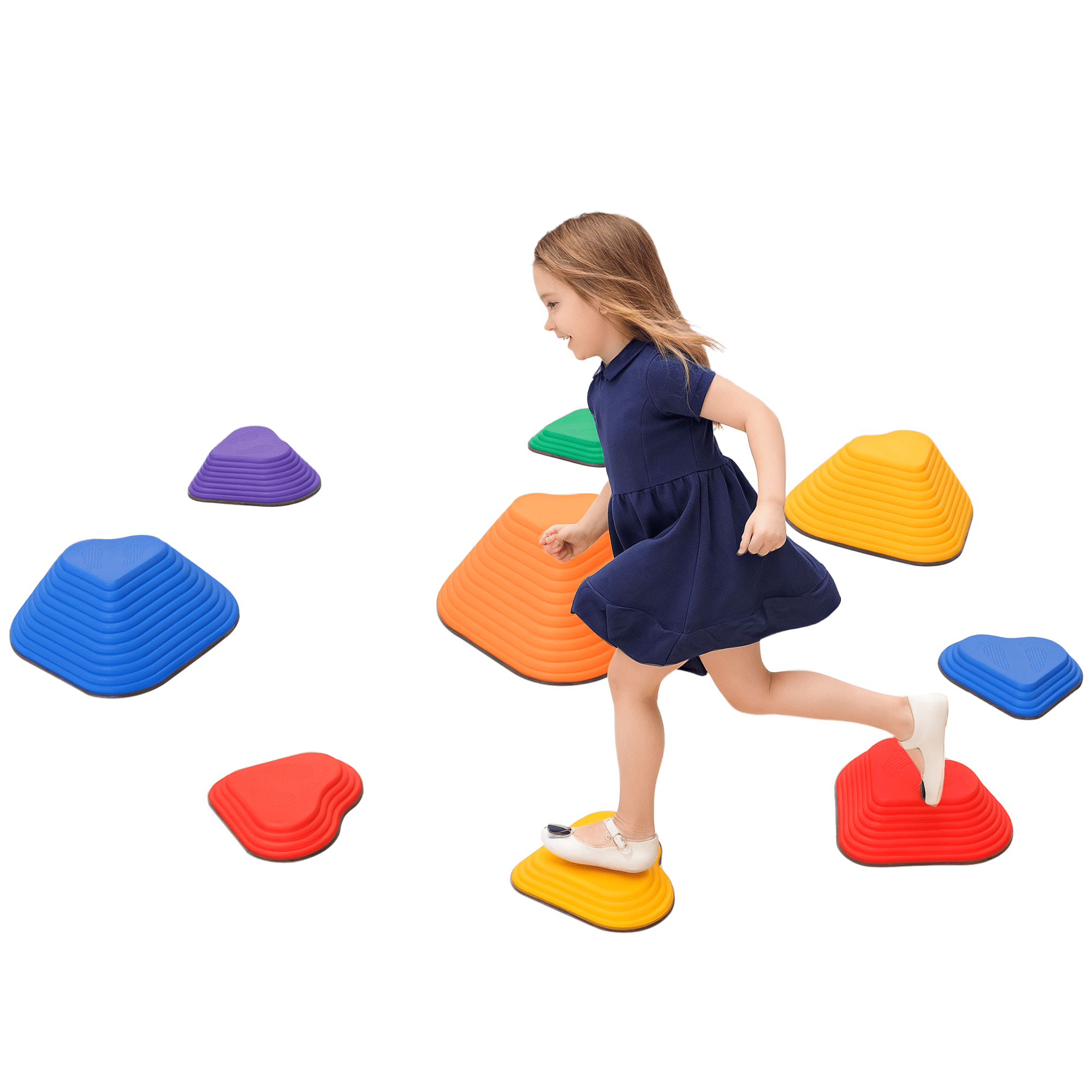 Click here for Qaba 9pcs Stepping Stones Kids  Non-Slip Stackable... prices