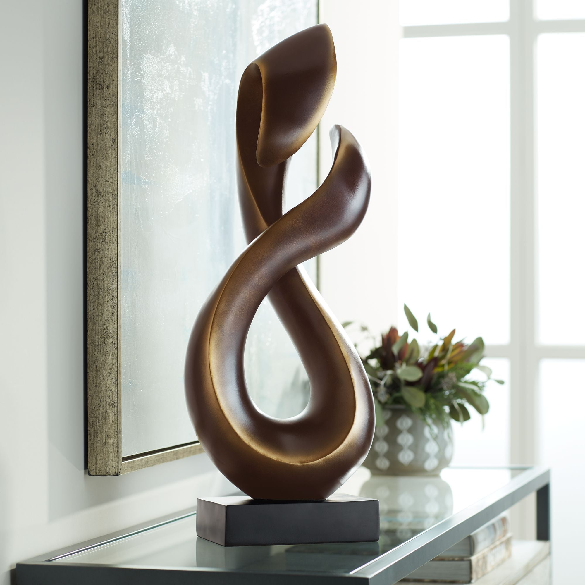 Studio 55D Open Infinity 25" High Gold Sculpture - Walmart.com