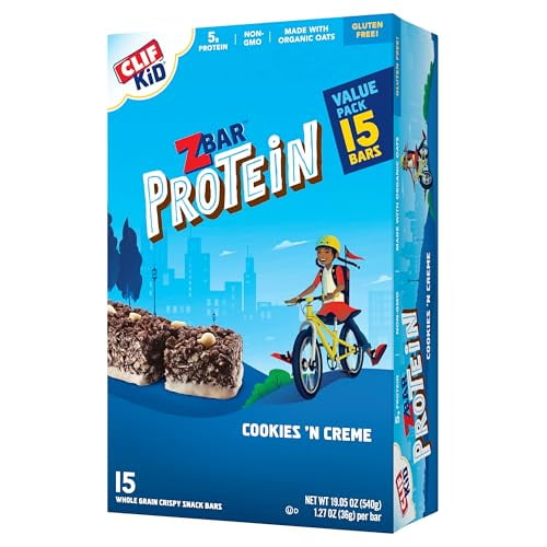 Zbar Protein - Cookies 'n Creme - Crispy Whole Grain Snack Bars - Made ...