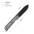 Kizer Begleiter Pocket Fixed Knife D2 Blade Micarta Handle 1045C1 ...