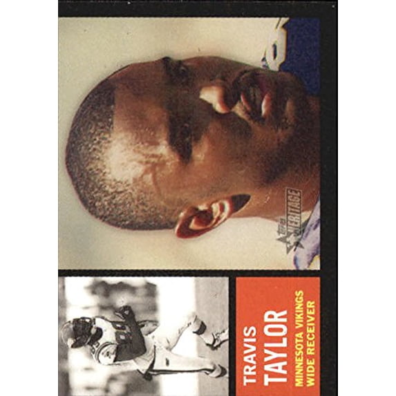 2005 Topps Heritage #241 Travis Taylor NFL Football Trading Card ...