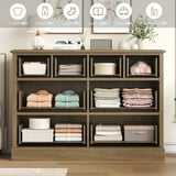 Homfa 8 Drawer Horizontal Combo Dresser for Bedroom, Modern Chest of ...