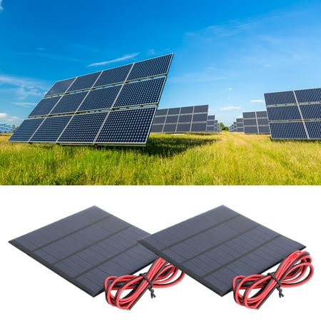 ANGGREK 2Pcs Mini Solar Battery Module With 1Meter Cable Hand Operated ...