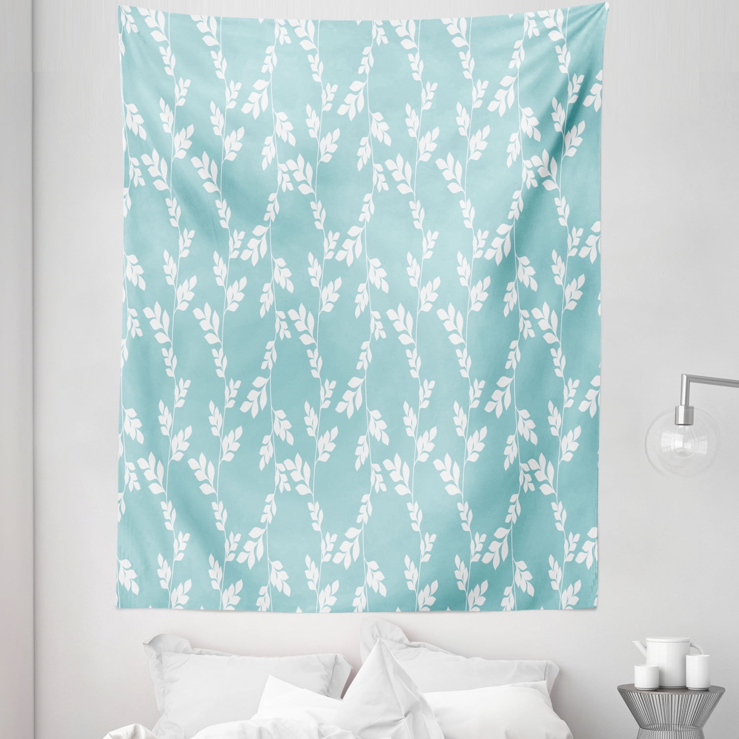Rustic Tapestry, Rural Meadow Field Yard Wildflowers Farmhouse Style ...