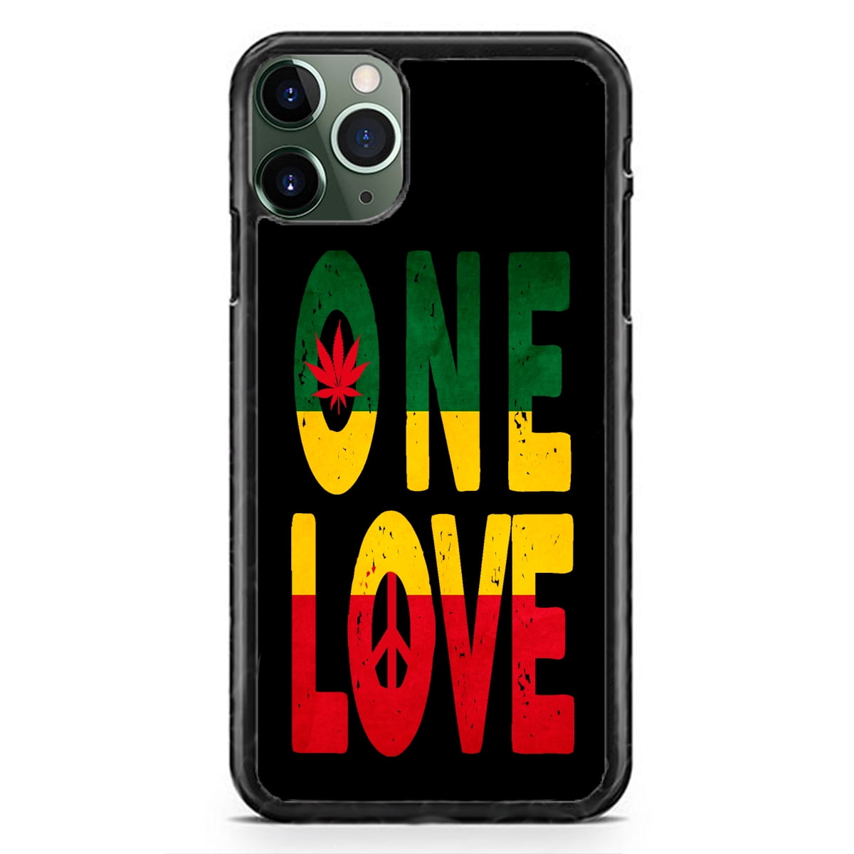 Rasta Flag Marley Jamaica Weed One Love Slim Shockproof Hard Rubber ...