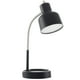 Mainstays LED Desk Lamp with Catch-All Base & AC Outlet, Matte Black ...