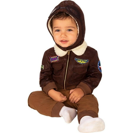 Baby Aviator Fighter Pilot Top Gun Toddler Kids Halloween Costume 2-4T ...