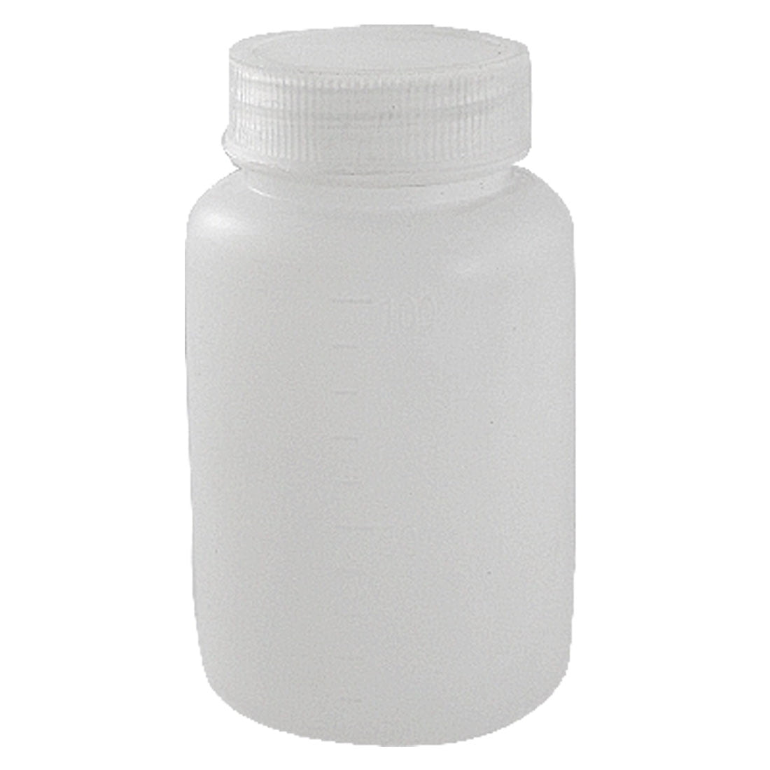 Unique Bargains 100mL Double Cap Leakproof Graduated Plastic Bottle Lab ...