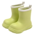 AVRNLIQ Kids Green EVA Rain Boots Waterproof Lightweight Non Slip Easy ...