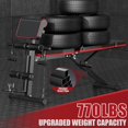 Adjustable Weight Bench - Workout Bench Press for Gym, Foldable Incline ...